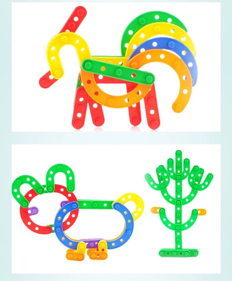 Children Educational Toy Strips Building Blocks Assemble Toy Fine Motor ...
