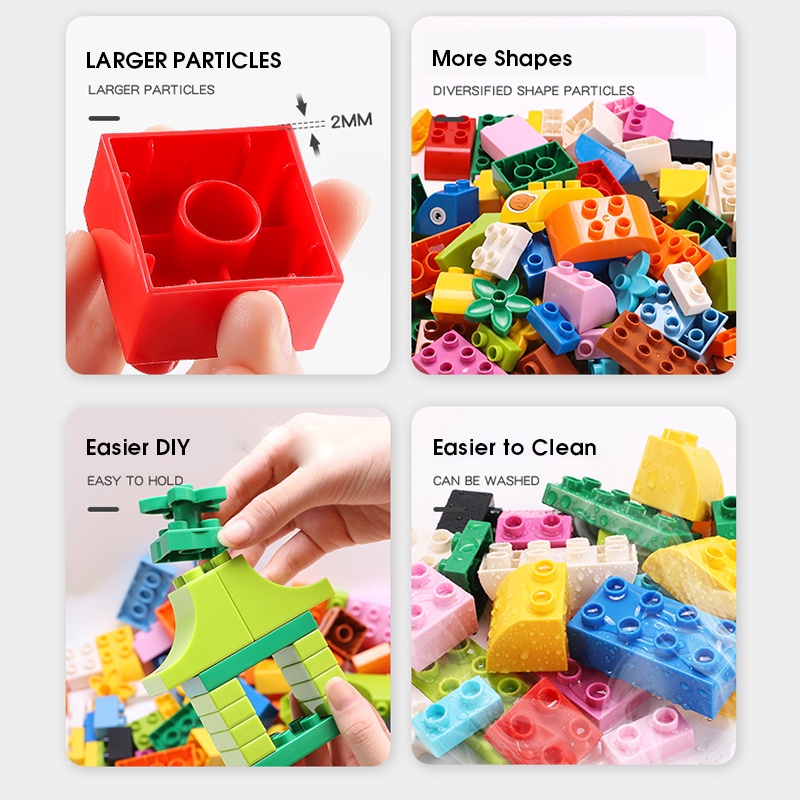 Large Building Blocks for Kids Compatible with Duplo & All Major Brands ...