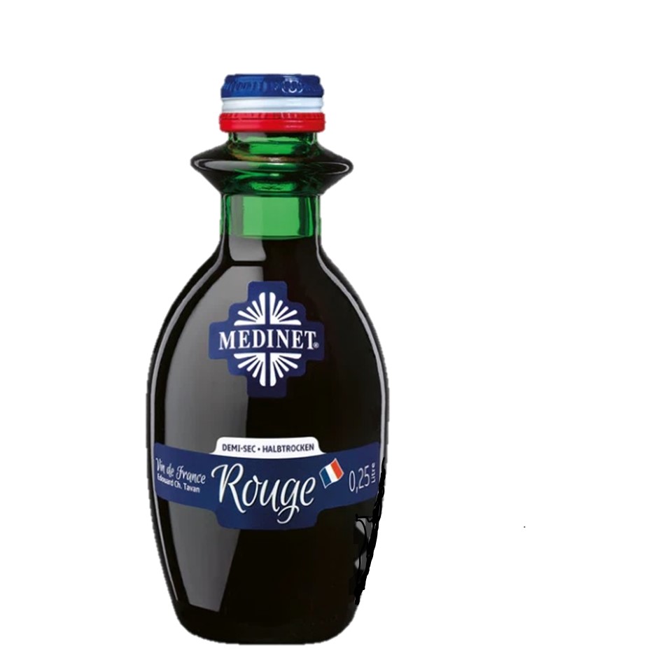 MEDINET ROUGE France red wine 250ml (12 bottles) Good quality best ...