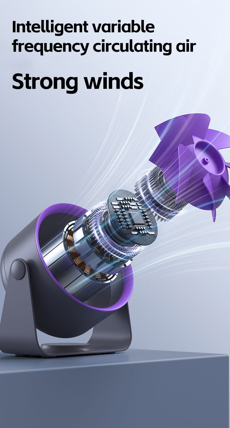 [SG Spot] Portable fan rechargeable body 360° rotating wall mounted fan ...