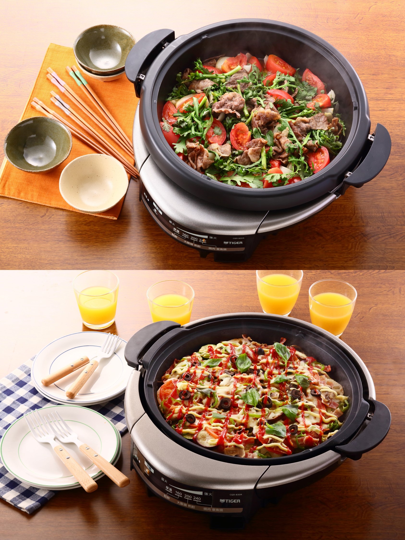 Tiger Electric Steamboat / Teppanyaki Pan - CQD-B10S | Shopee Singapore