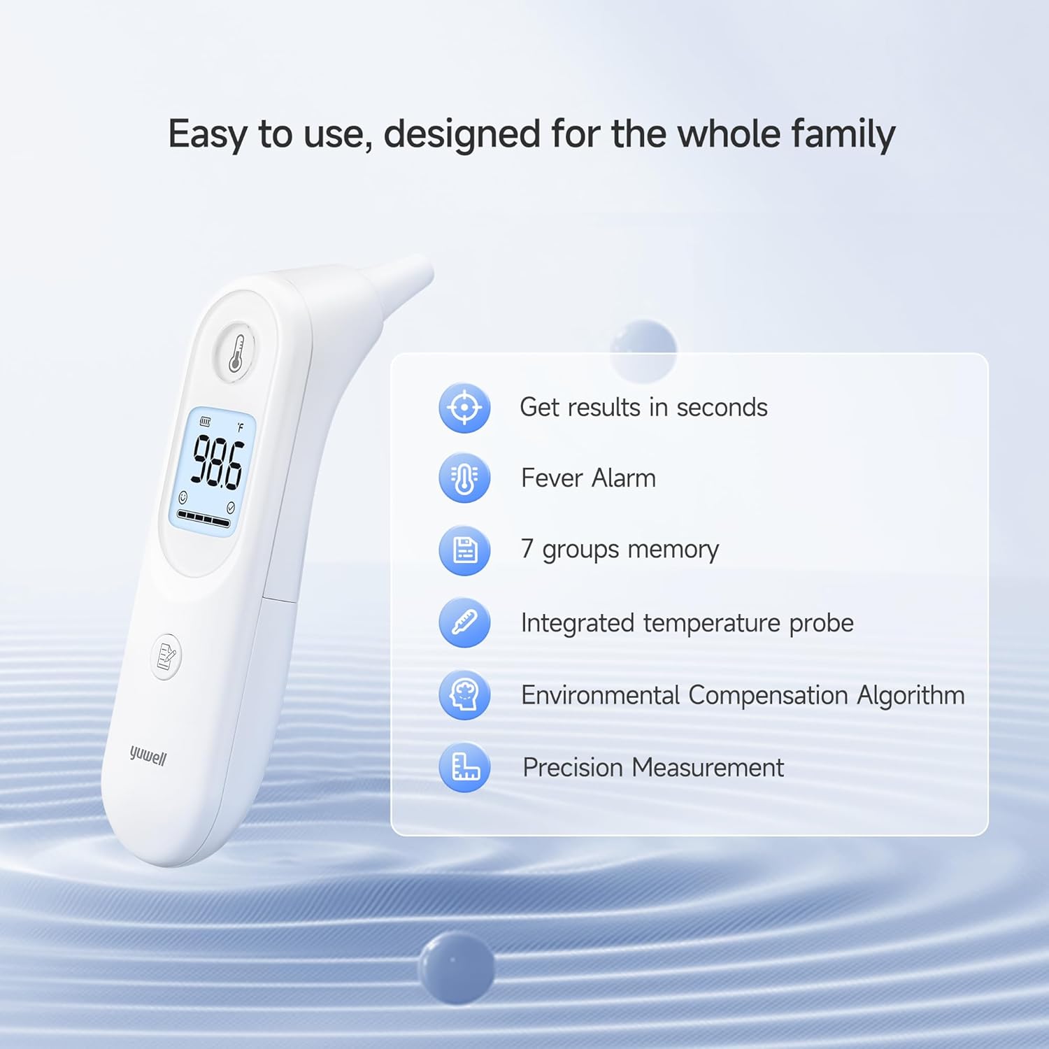 YUWELL - YHT101 Infrared Ear Thermometer 鱼跃 - YHT101 红外耳温枪 | Shopee ...