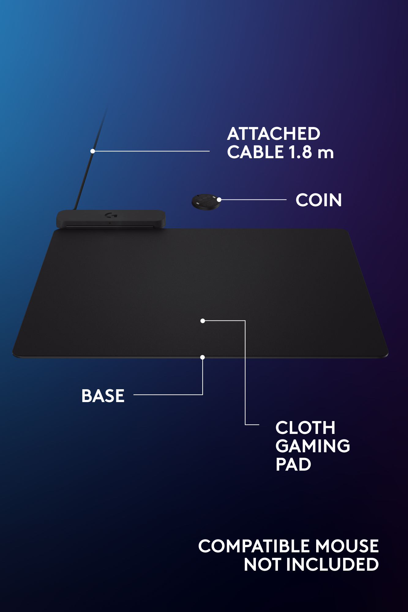 Logitech Powerplay 2 Wireless Charging System with Lightspeed Receiver ...