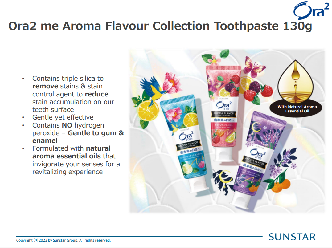 [Bundle of 2] Sunstar Ora2 Aroma Toothpaste 130g [Aurigamart Authorised ...