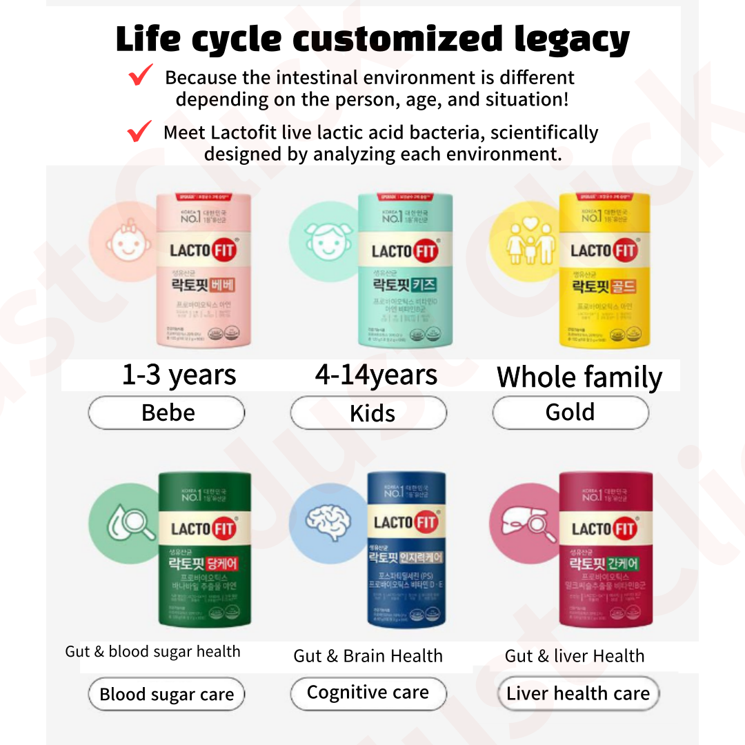 LACTO-FIT Probiotics [Gold Kids Baby Slim Beauty Mom Core **New** Blood ...