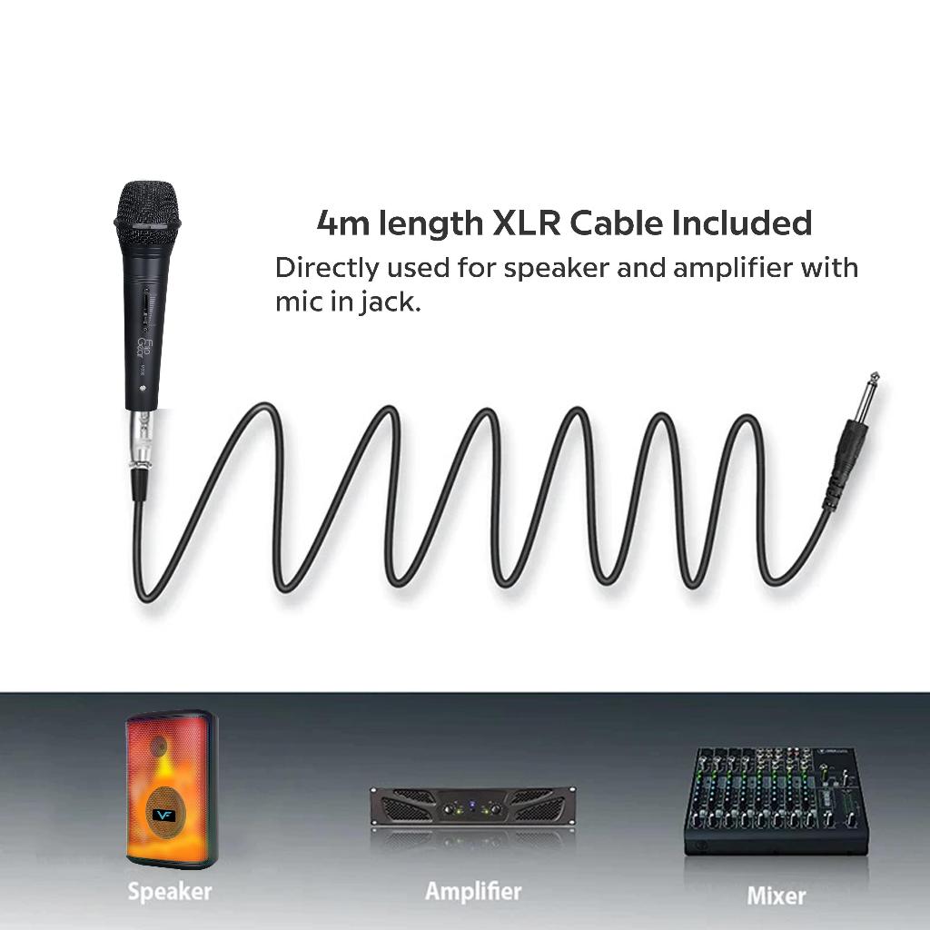 Vinnfier M200 Legendary Vocal Microphone 4M Wired Mic for Karaoke ...