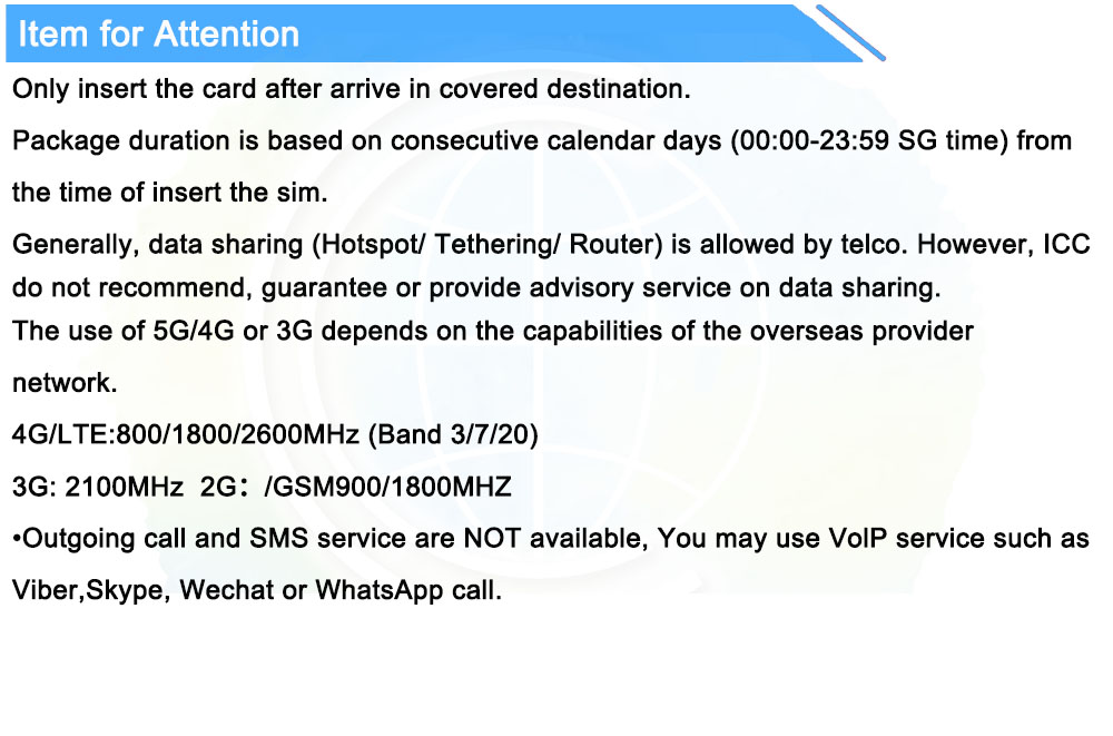 ICC_Brunei 3-30 Days Unlimited Data SIM Card (Daily plan can top up ...