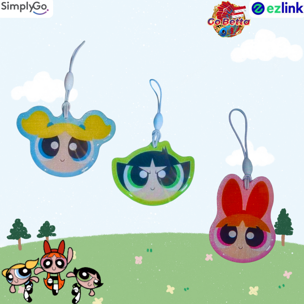 Powerpuff Girls SimplyGo EZ-Link Charm for MRT & Bus: Blossom (Pink ...