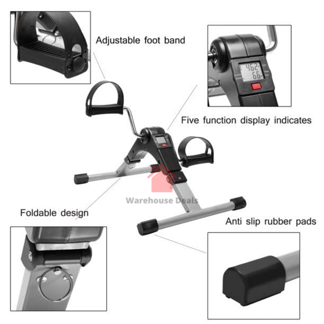 Mini Pedal Exerciser Bike Treadmill Bicycle with LCD Display | Rehab ...