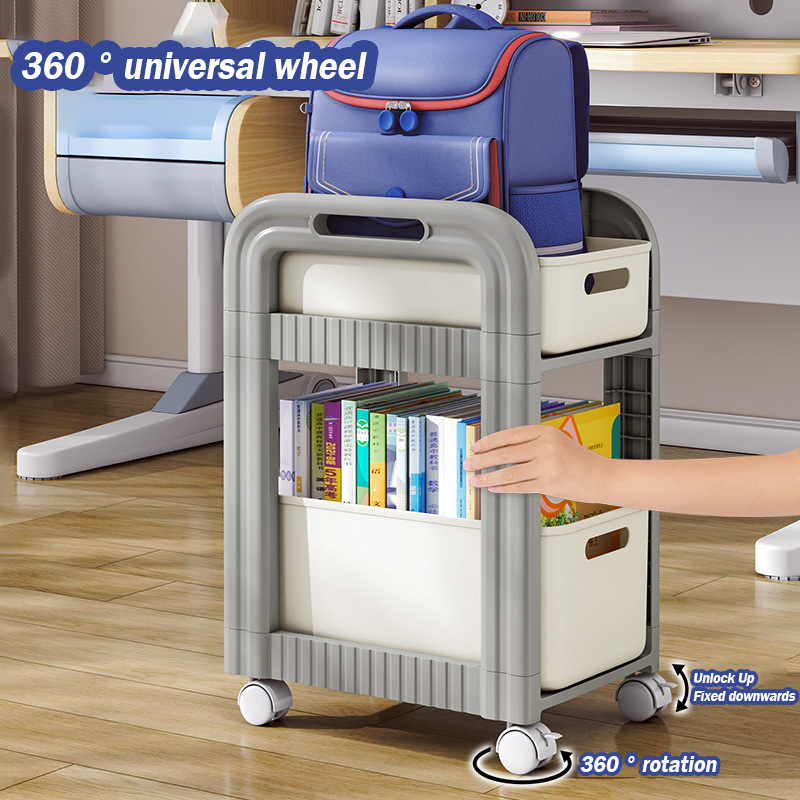 Multi-functional storage rack Wheeled high capacity table organizer ...