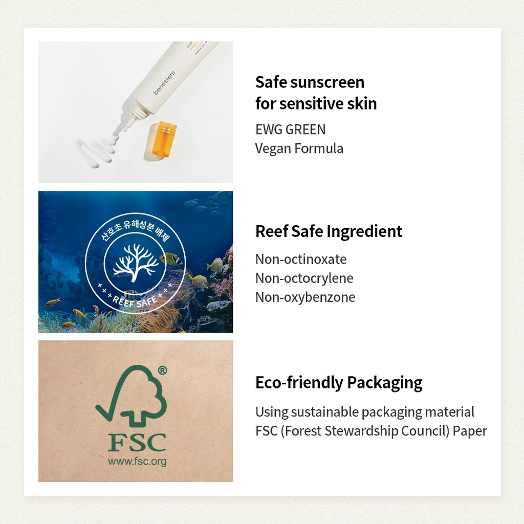 [BENESTEM] Sunblock True Watery, SPF 50+ PA++++ /Korean sun essence, Non-sticky, Skin Irritation ...