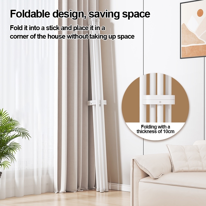 Luxes Clothes Drying Foldable Double Pole Rack Stand Cloth Hanger Rack ...