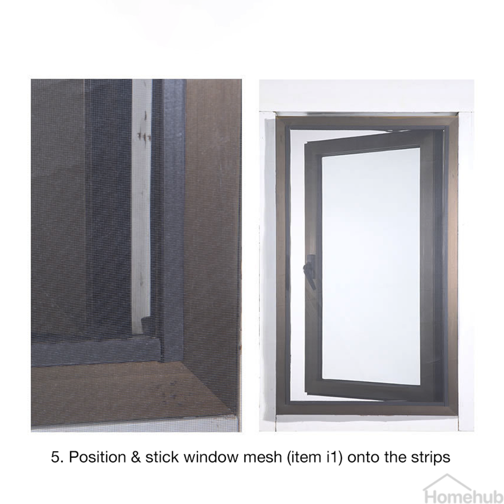 Homehub Mosquito Net Window Mesh Insect Magnetic Screen For Toilet DIY ...