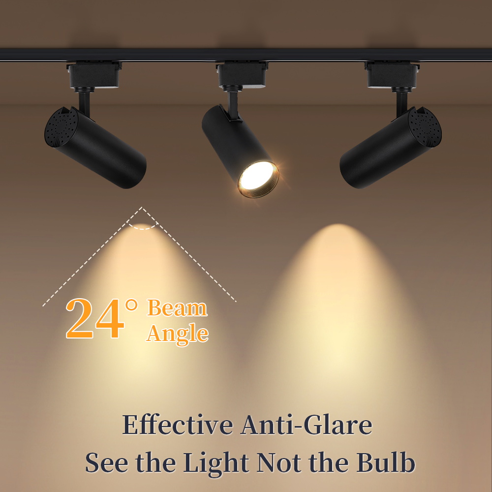 3 Colors Dimmable Track Light Set with Remote Control Led Spotlight ...