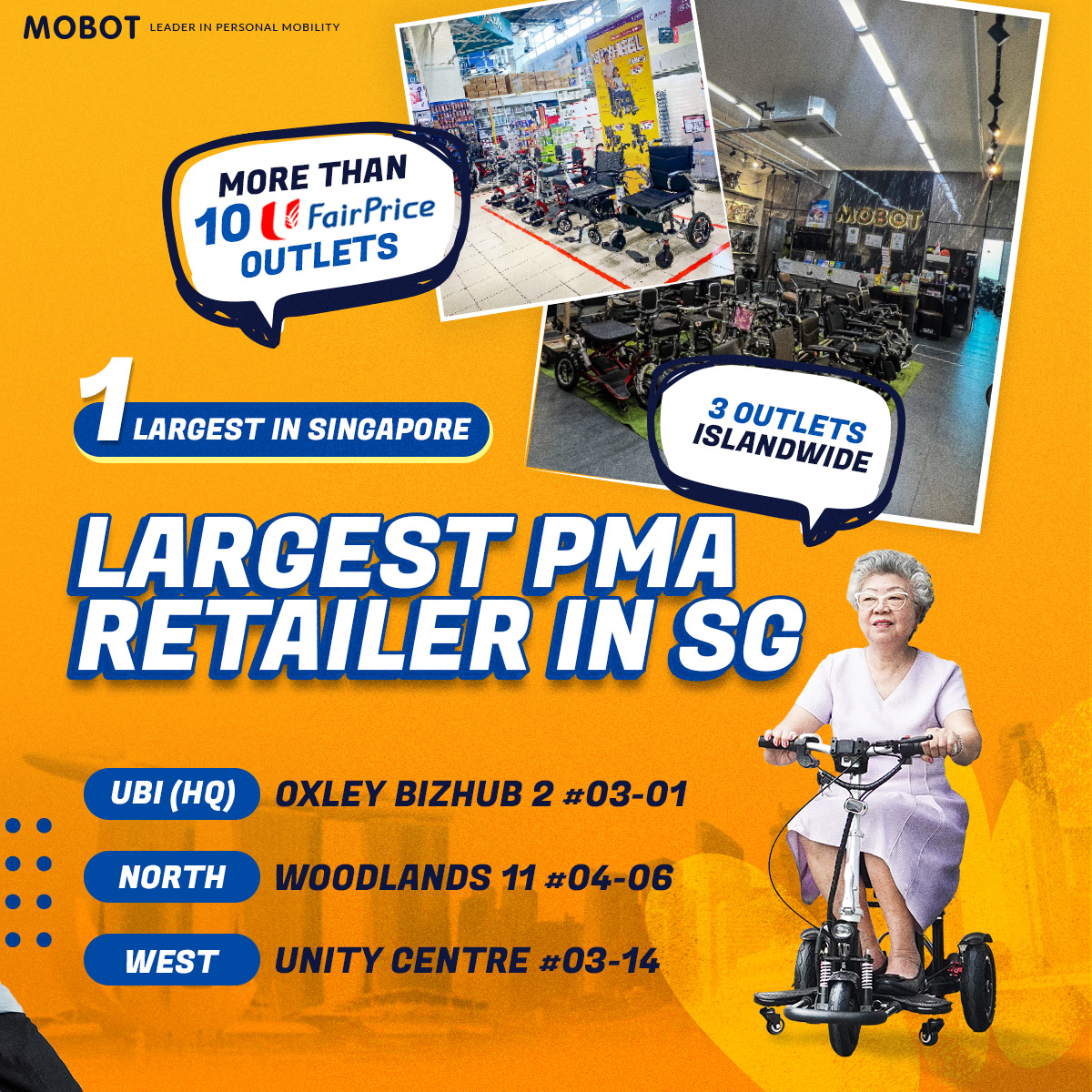 MOBOT SG OFFICIAL | OPULA Lite 2.0 4 Wheel Lightweight Mobility Scooter ...