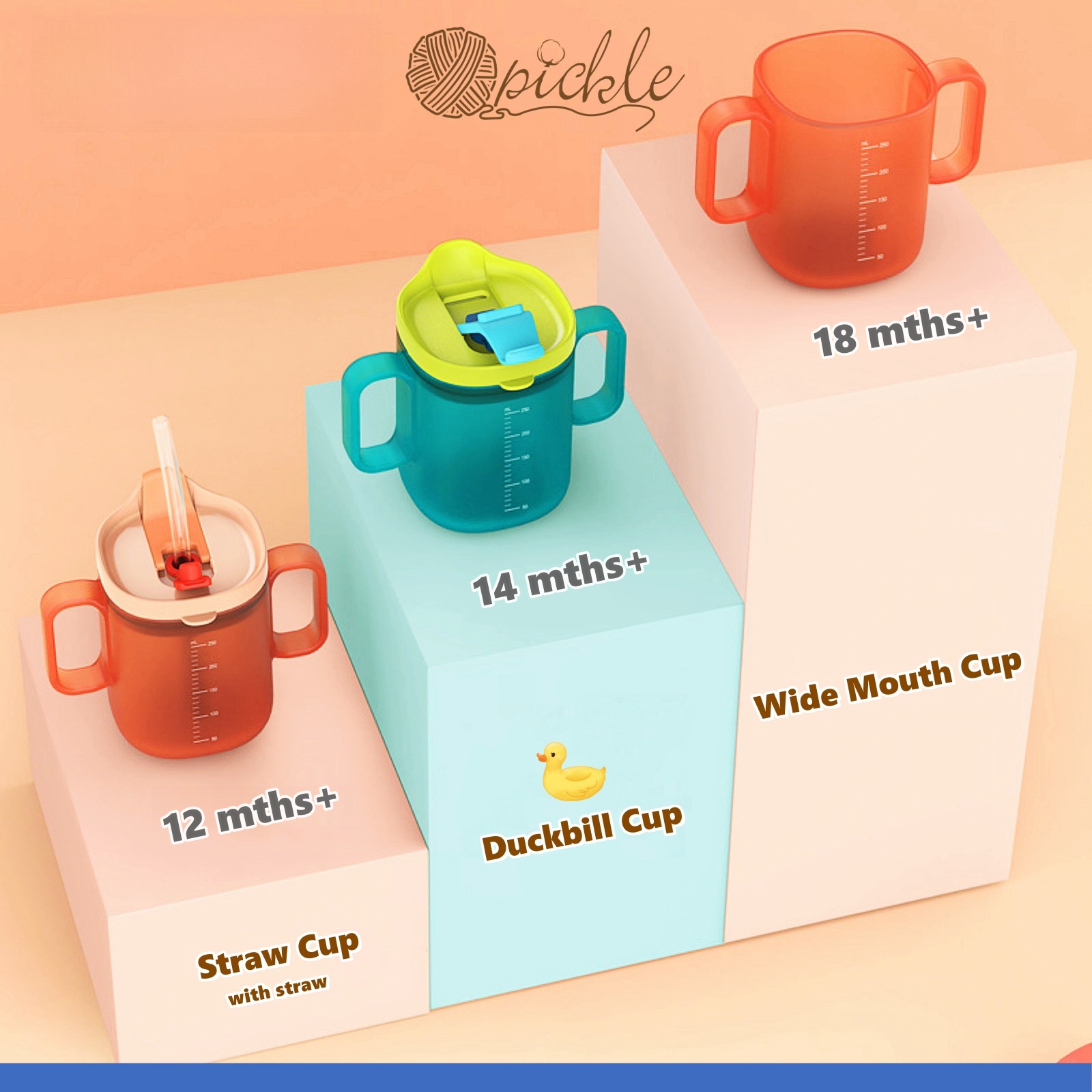 3 In 1 Baby Toddler Training Cup Milk Water Sippy Cup Drinking Cup Mug ...