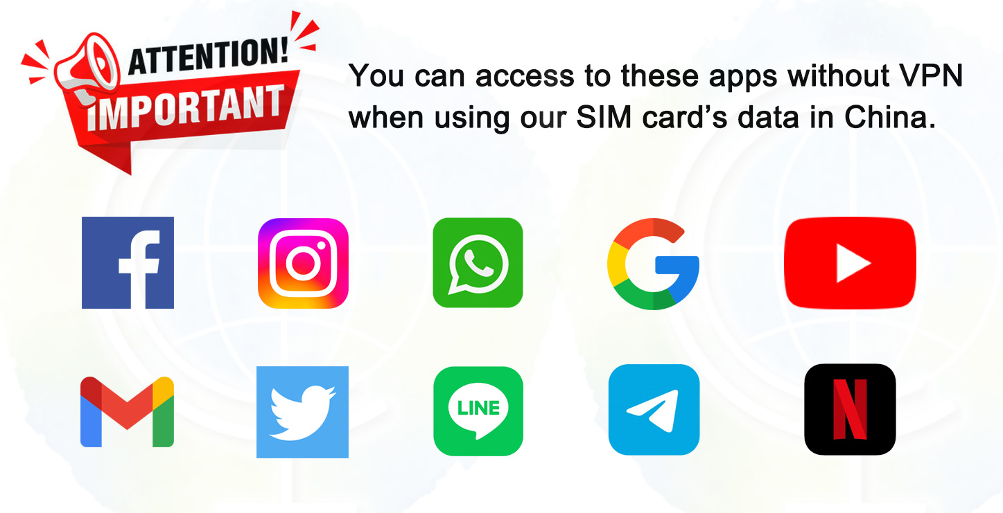 ICC SIM Card China Mainland 3-30 Days No Daily| Unlimited Data -China ...