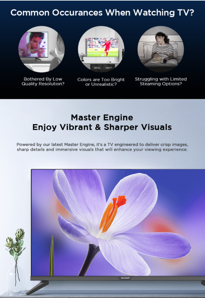 SHARP 32": 2T-C32GF2000X / 32": 2T-C32GF3000X / 43": 2T-C43GF2000X HD ...