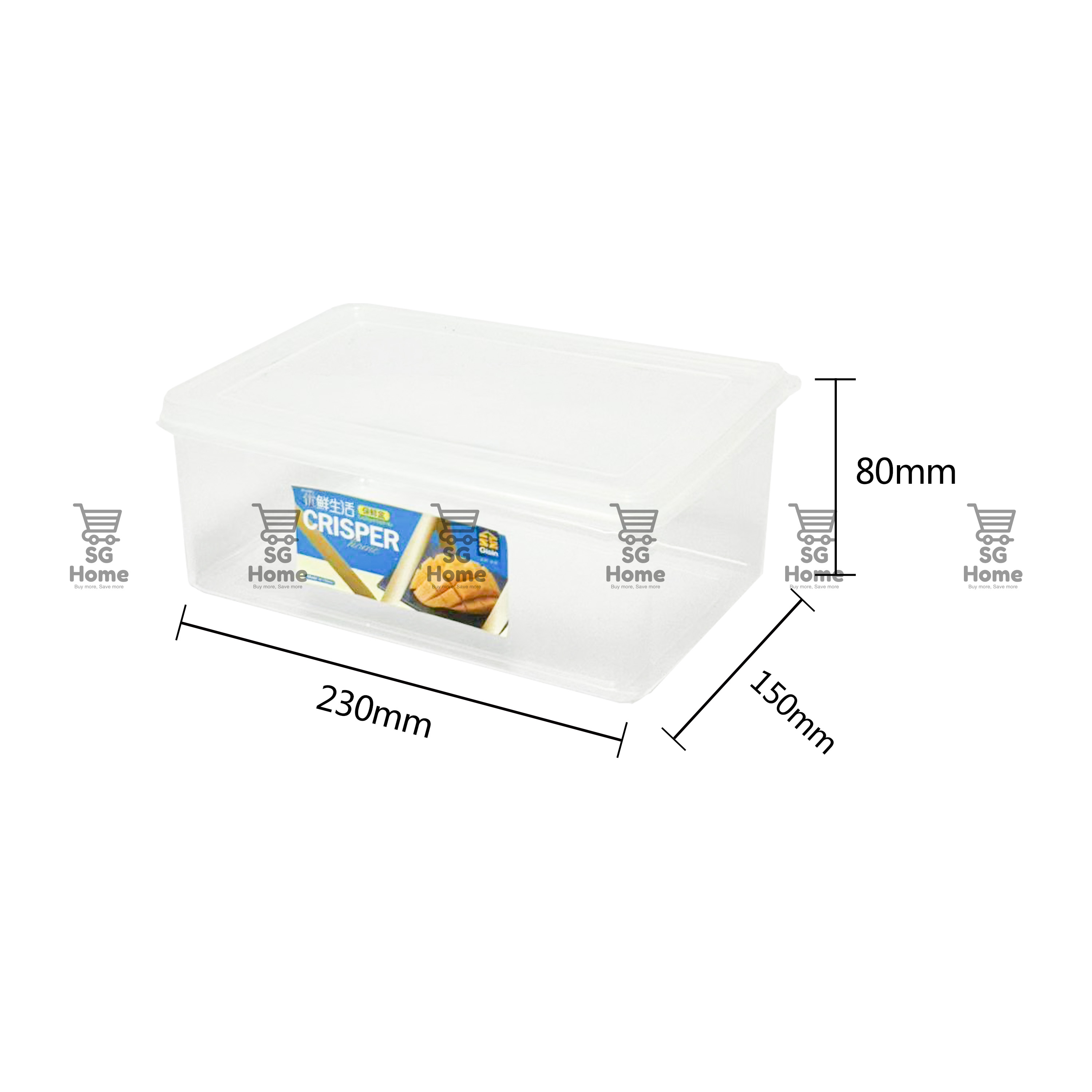 BUNDLE OF 6 | Transparent multi-purpose storage box | storage container ...