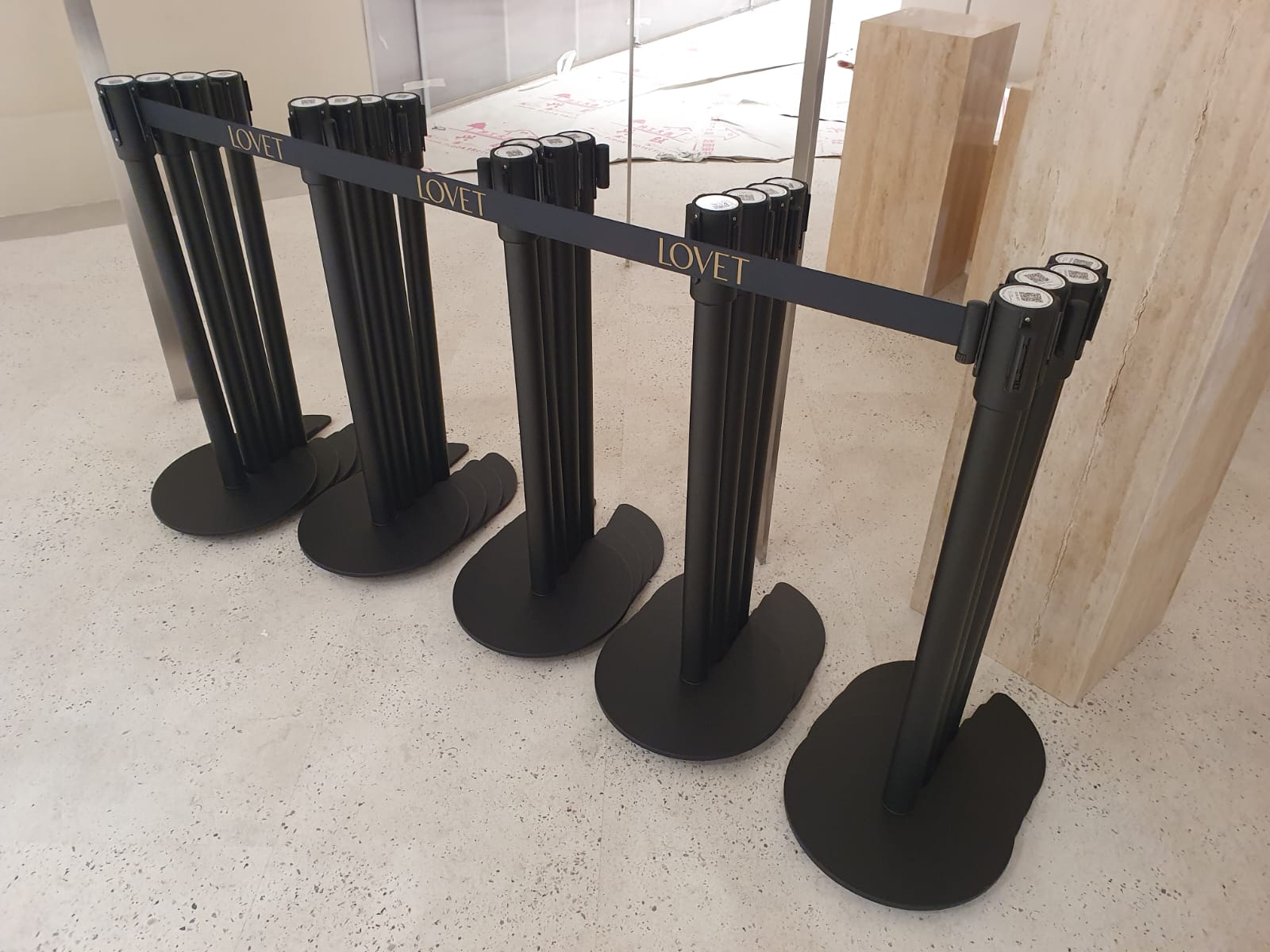 PREMIUM STACKABLE QUEUE POLE(Black) | Shopee Singapore