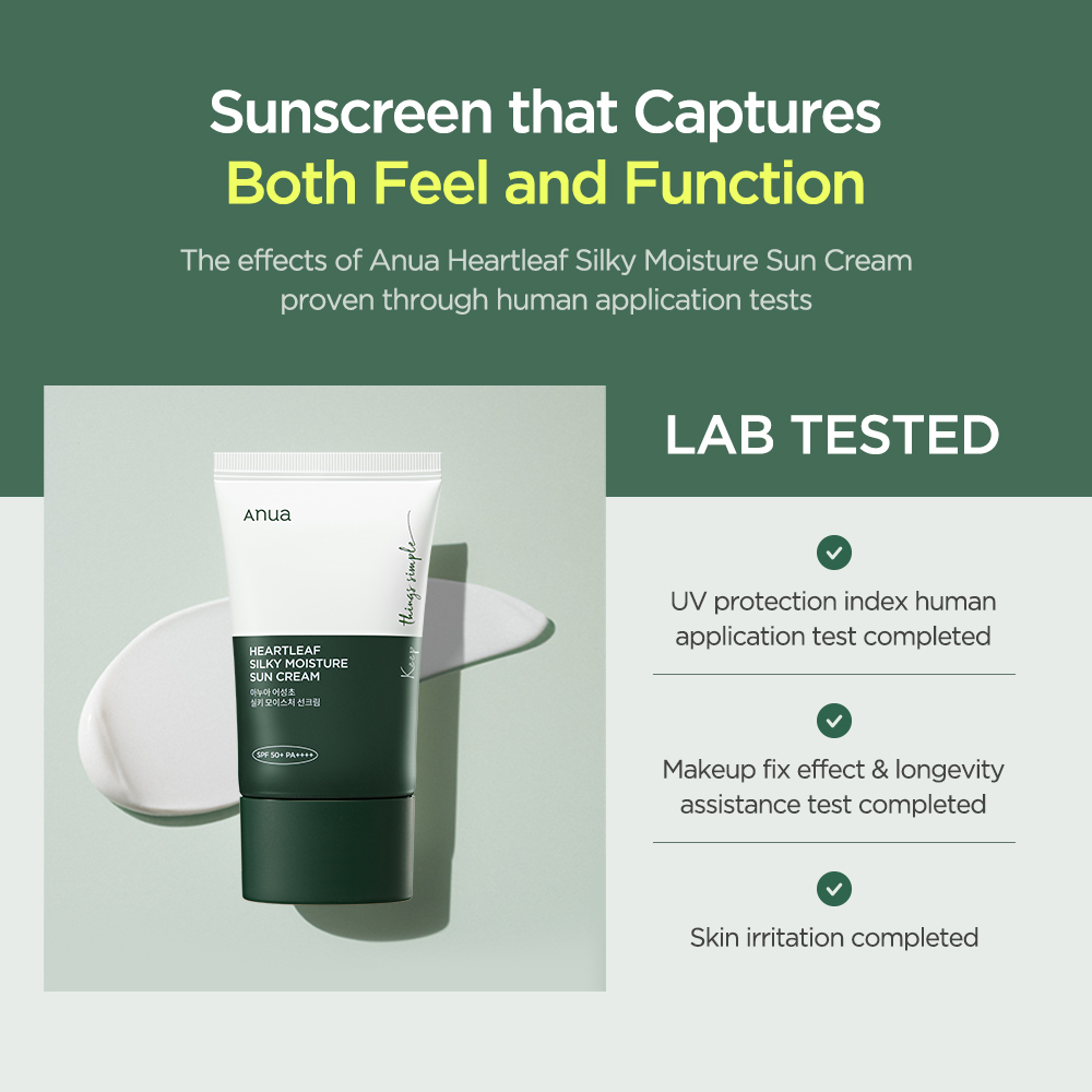 [ANUA Official] Heartleaf Silky Moisture Sun Cream, SPA 50+ PA ...