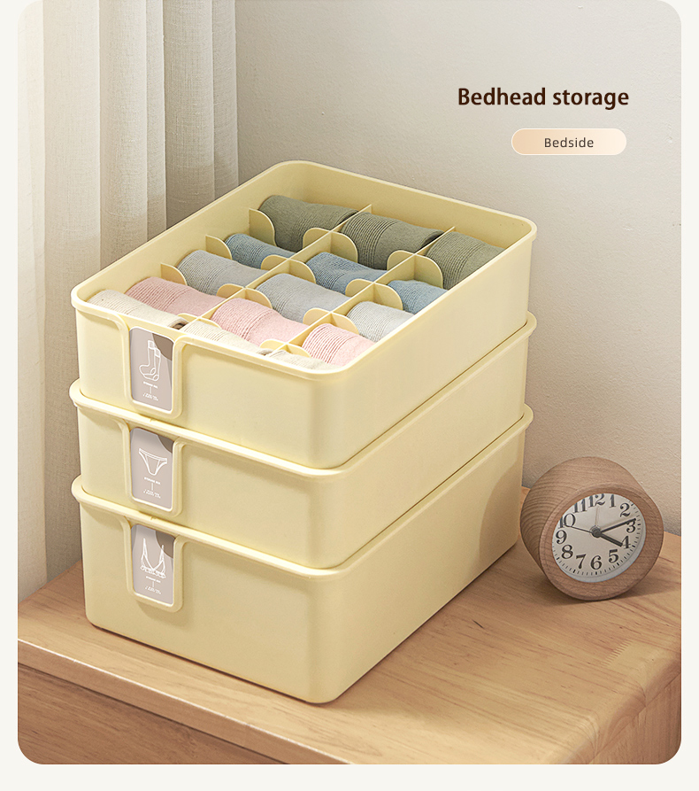 【SG Stock】underwear organiser/Bras Pants storage box /Bedroom Closet ...