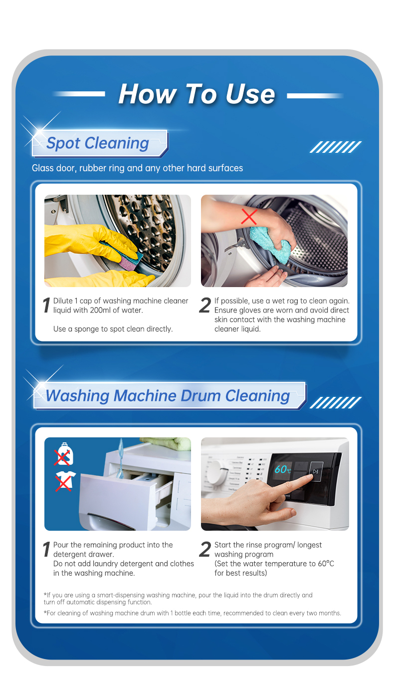 [New] Walch® 5in1 Washing Machine Cleaner 250ml x 2 Bottles | Shopee ...