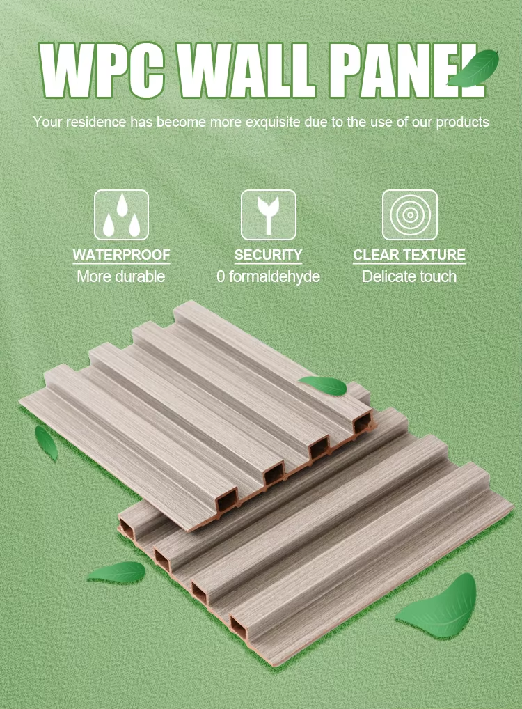 Wpc Wall Panel Composite Wood decorative Grille Plate fluted board ...