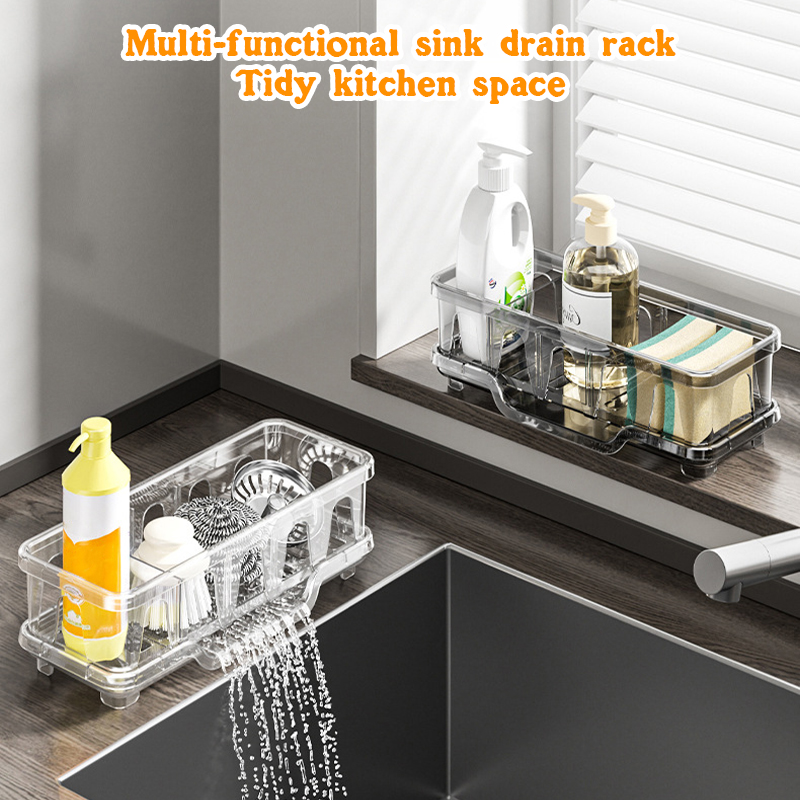 【SG Ready Stock】Sponge Drying Rack/Kitchen Sink Sponge Rack- Adjustable ...