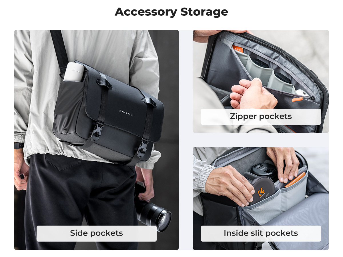K&F Concept 10L Messenger Bag Men Sling Bag 13" Macbook Air Bag ...