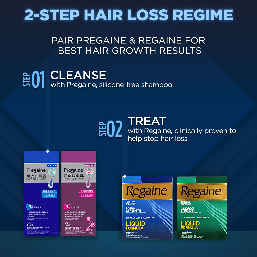 [Bundle of 3+1] Regaine Extra Strength 5% Minoxidil Stop Hair Loss ...