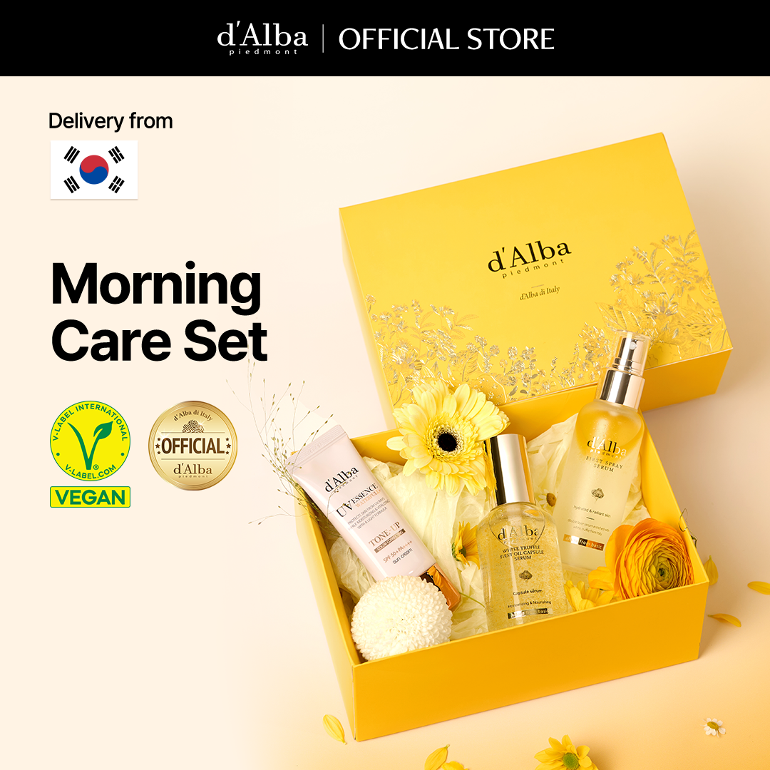 [d'Alba Official] Morning Care Set (First Spray Serum 100ml, Oil ...