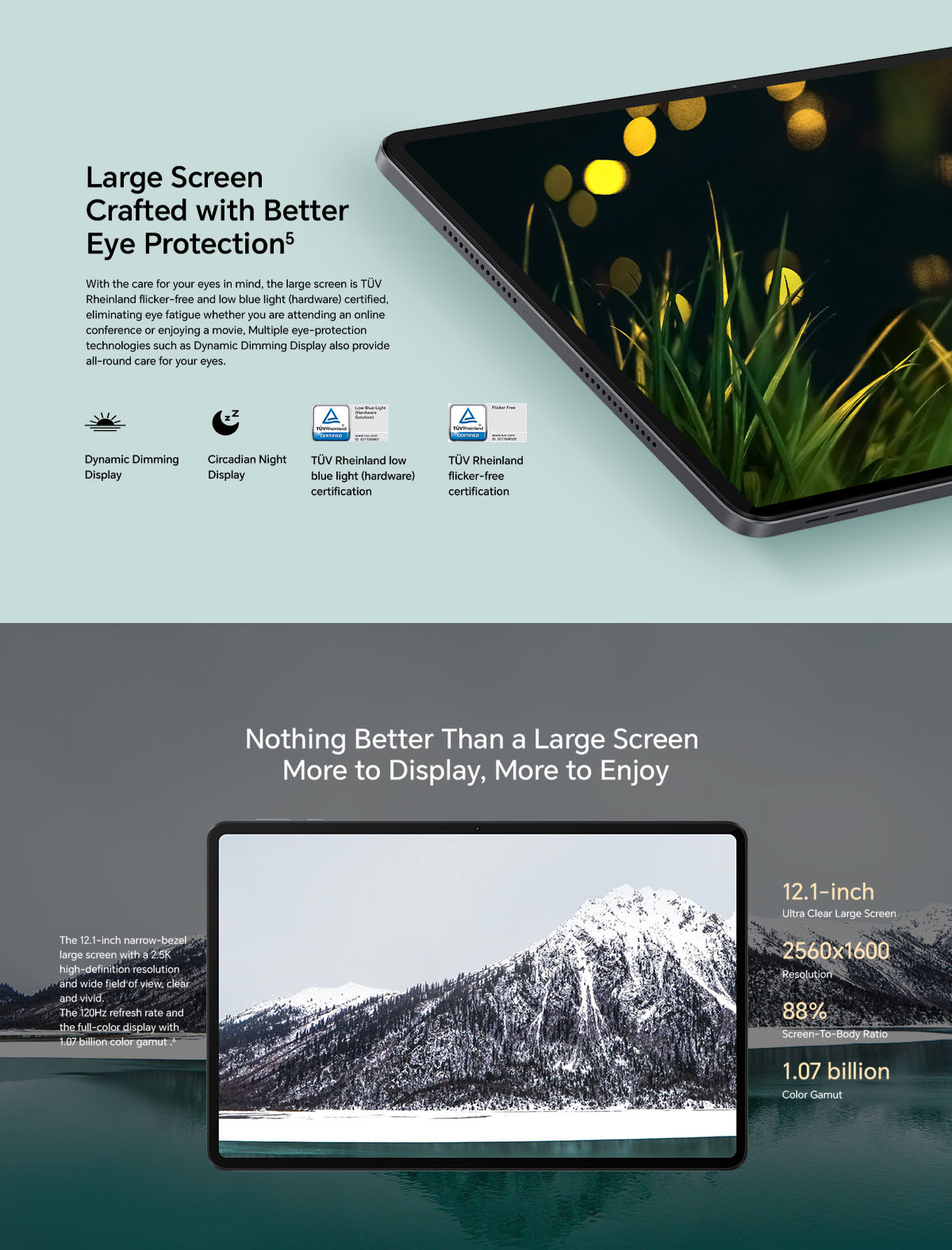 HONOR Pad 9 16(8+8)GB +256GB 12.1"120hZ 2.5k Eye Protection Display | 8 ...