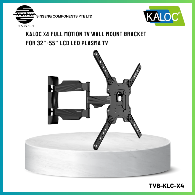 KALOC X4 Full Motion TV Wall Bracket Multi Angle Swivel And Rotated TV ...