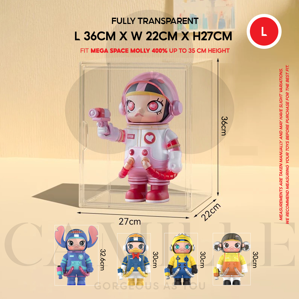 [Buy 4 Get 5] Popmart Acrylic Display Box Stackable Design For Space ...