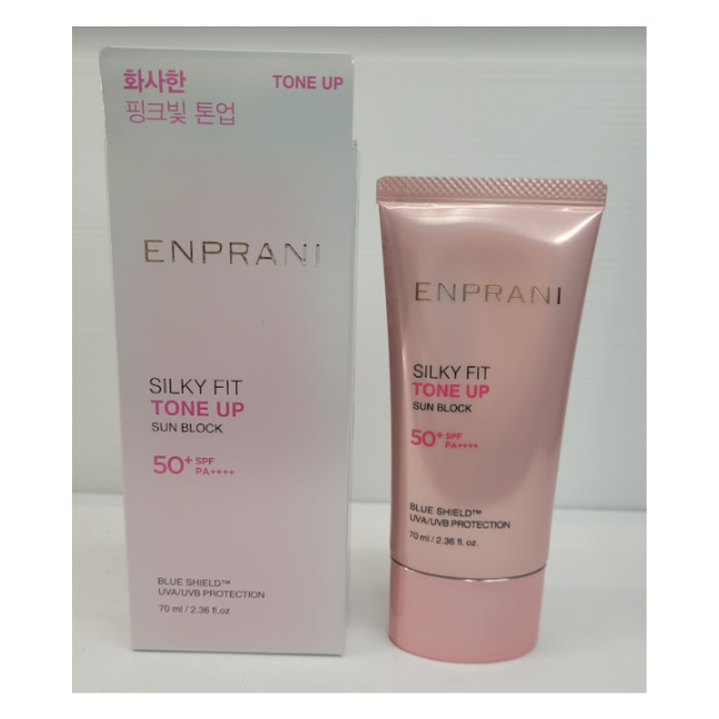 Enprani Silky Fit Tone Up Sun Block SPF50+ PA++++ Toning Sunscreen, 70 ...