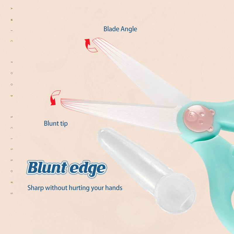 【SG Stock】Children's Food Scissors Stainless Steel/Ceramic Scissors ...