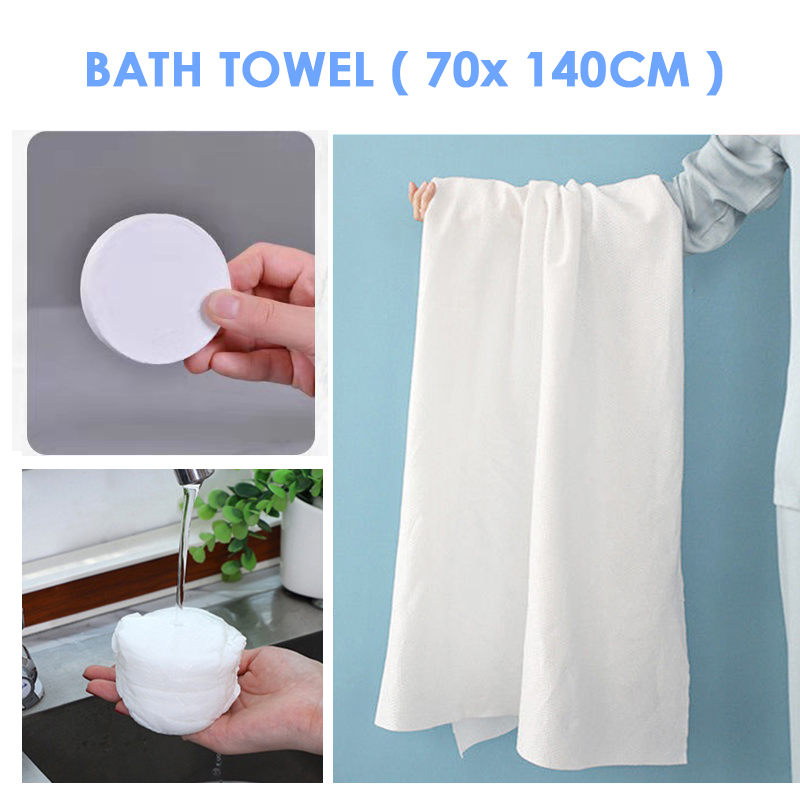🇸🇬【SG stock】70x140cm Disposable Compressed Bath Towels /Face Towel ...
