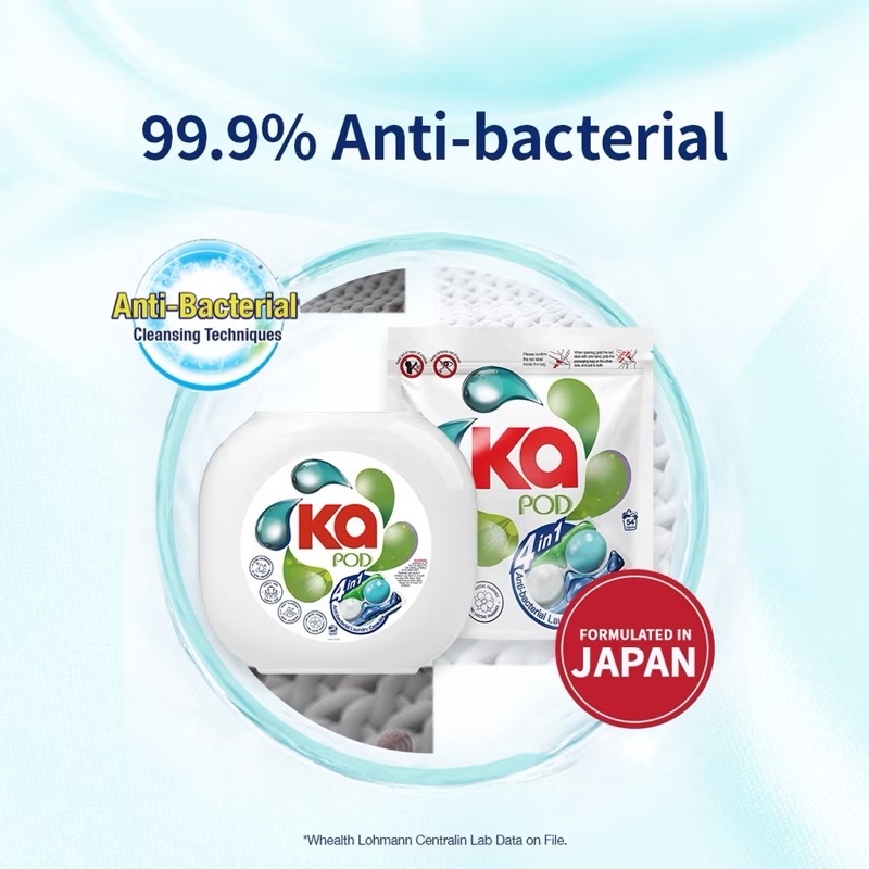 [Bundle of 6 Packs] Ka 4in1 Laundry Capsules Refill Pack (54 Pods ...
