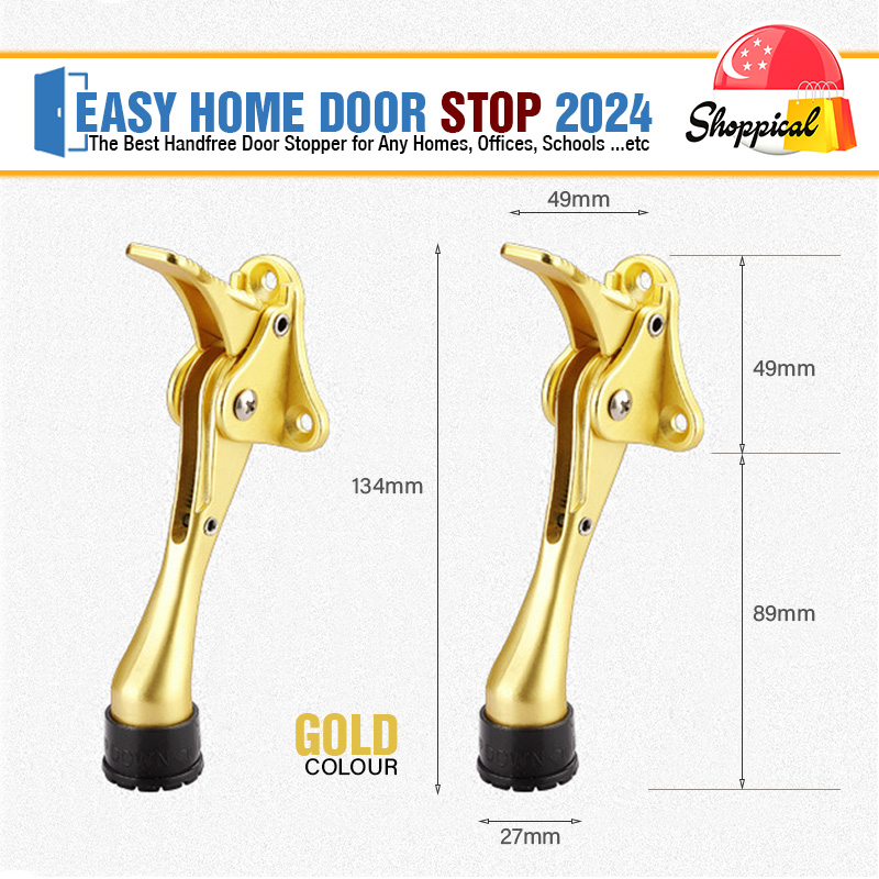 Door Stop Easy Home Step Stopper 2024 Handsfree Easy Installation Grip ...