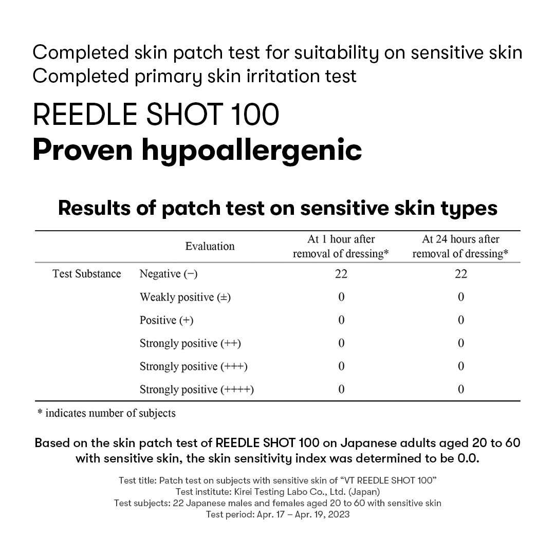 [VT] Reedle Shot 100 2Step Mask (50/ 100 / 300 / 700) Skin Condition ...