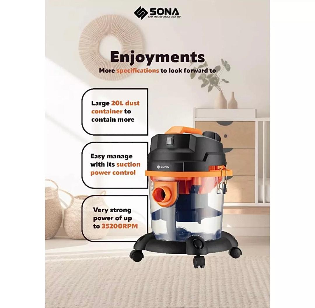 Sona Water Filtration System (Dry & Wet) Vacuum Cleaner SVC6880 | SVC ...