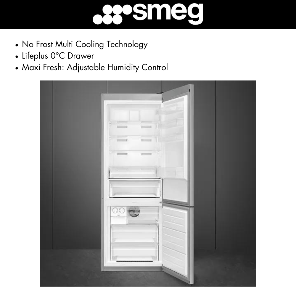 SMEG 70cm Freestanding Fridge, Classic Aesthetic FC70EN3X with 2 Years ...
