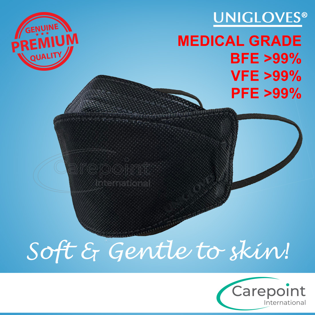 [20pcs/box] 4ply UNIGLOVES KF99 Respirator Surgical Mask | Earloop ...