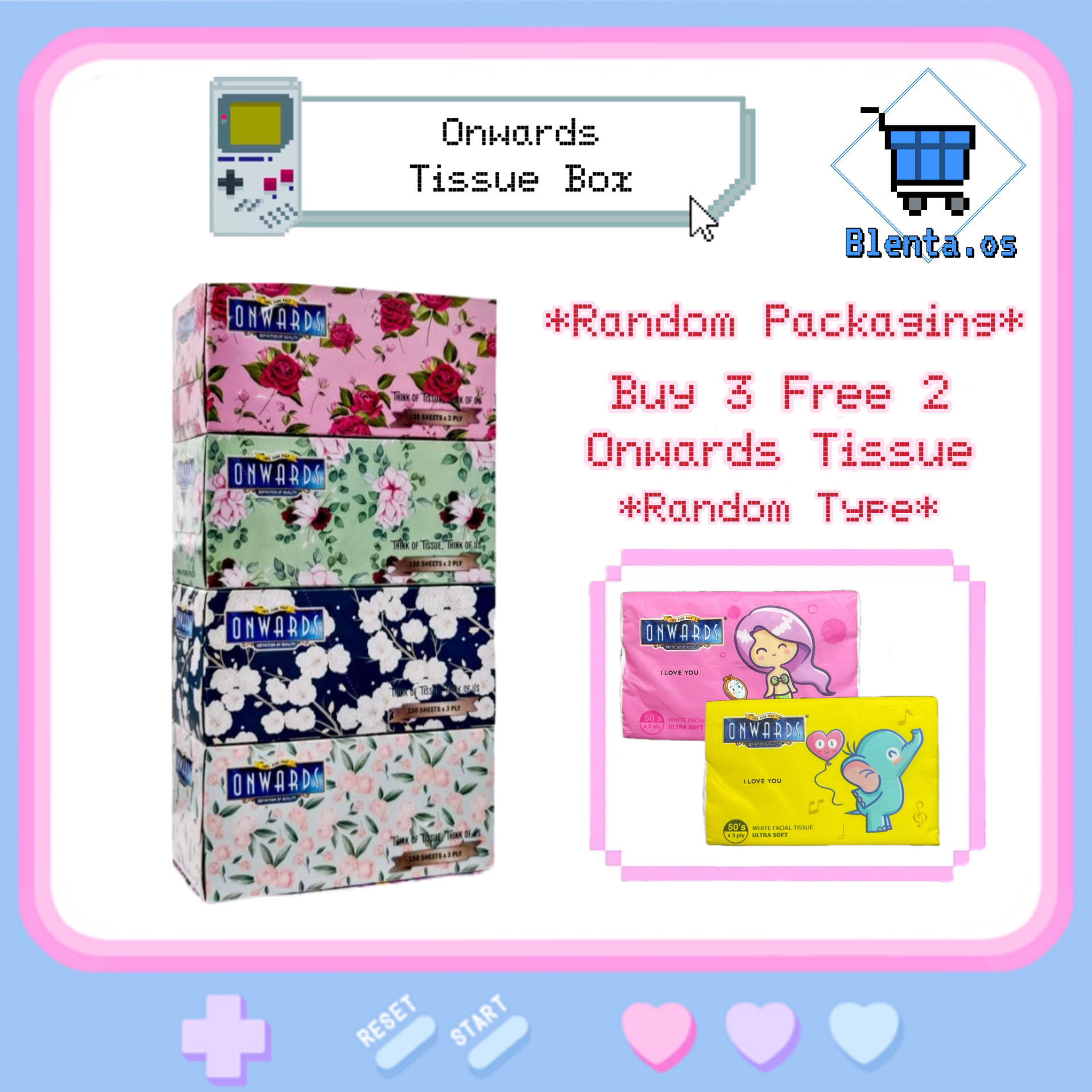 Onwards Tissue Box 2ply 200sheets / 3ply 130sheets 🔥SG READY STOCK🔥 ...