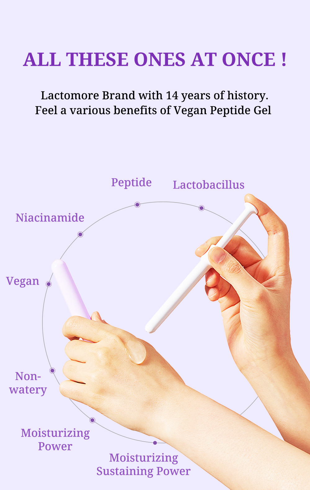 [Lactomore Official] Moisturizing Inner Gel | Peptide & Whitening Gel ...