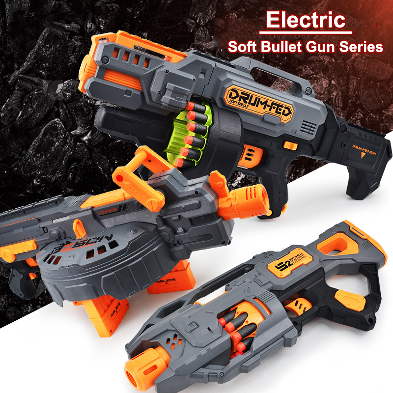 【SG Stock】 Soft bullet Blaster Soft Bullet Gun Manual Gun Electric Gun ...