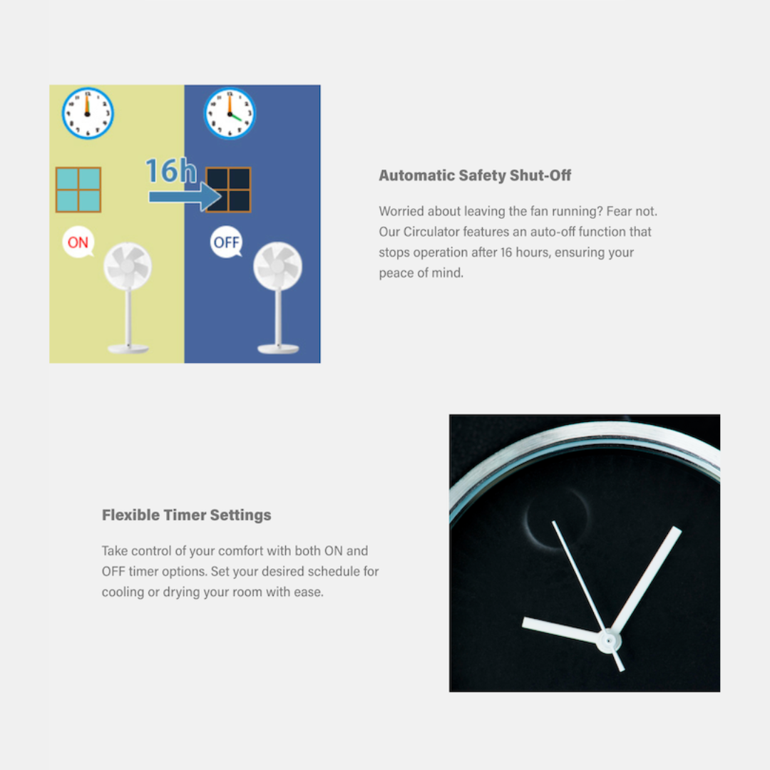 ±0 DC Circulator Fan B320 | Quiet Motor | White/Pink | 360 Spin, 18 ...