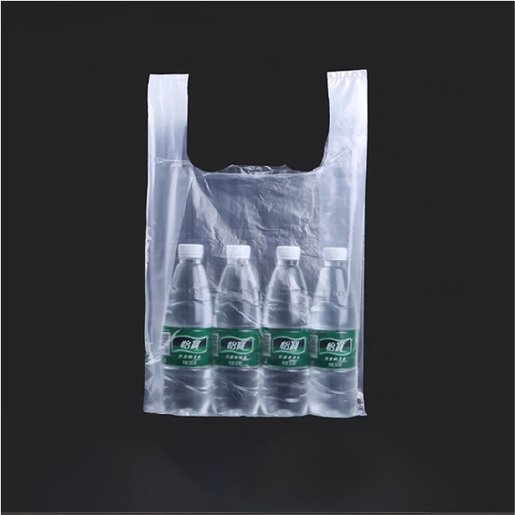 Extra Thick Clear Plastic/T-Shirt Bag Transparent Plastic Trash bags ...