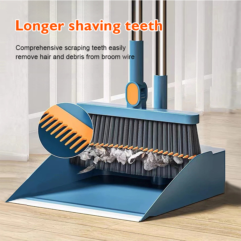 【HM】SG STOCK Rotatable Broom/Wind Proof Dust Pan/Broom Comb Broom Set/Non-Stick Broom Magic ...